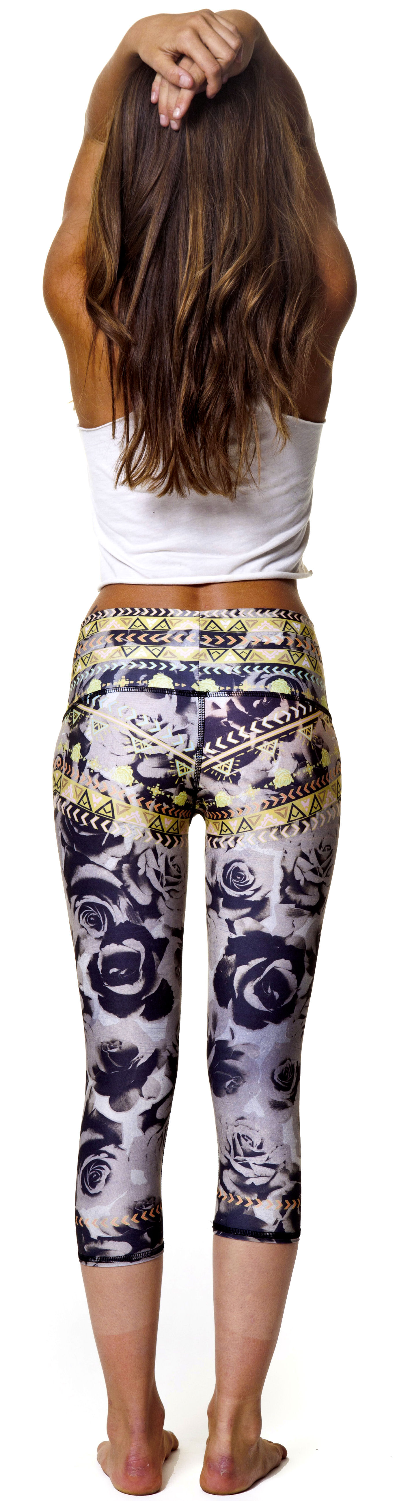 Teeki Activewear ~ Desert Rose (Gold) Capris