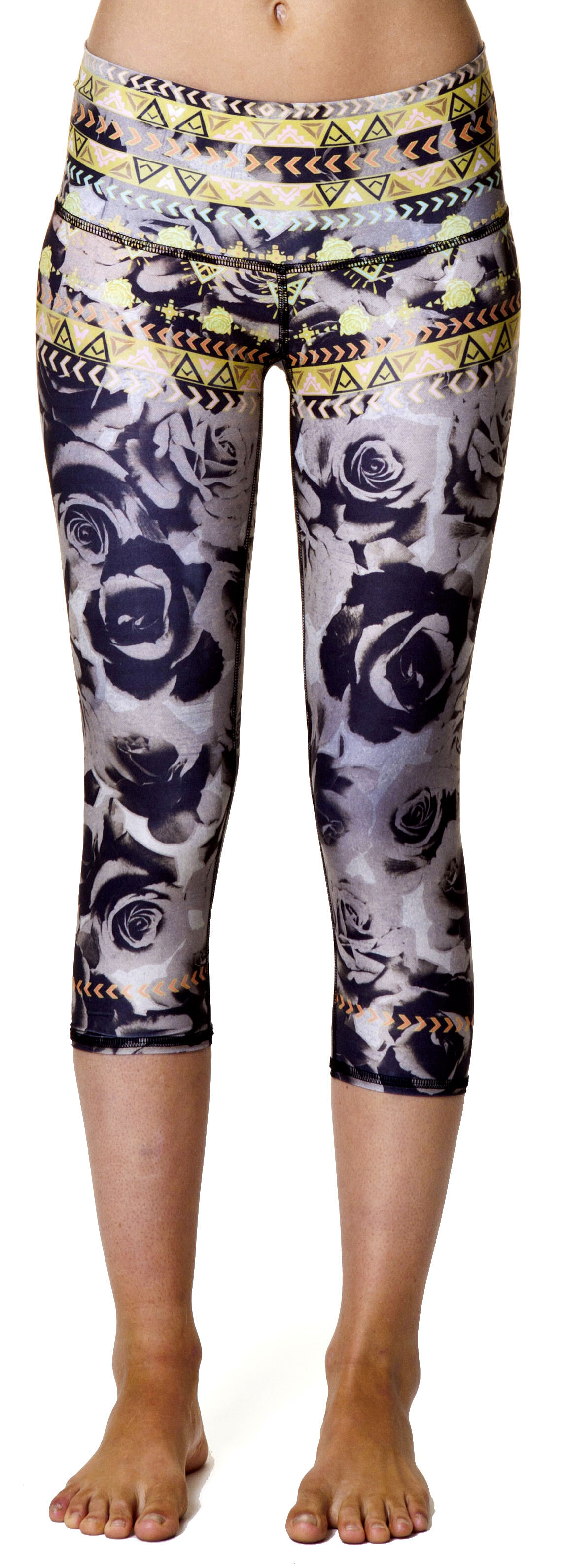 Teeki Activewear ~ Desert Rose (Gold) Capris